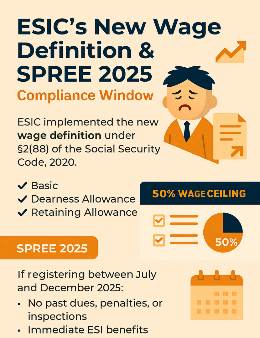 ESIC’s New Wage Definition & SPREE 2025: What Employers Must Do Before ...