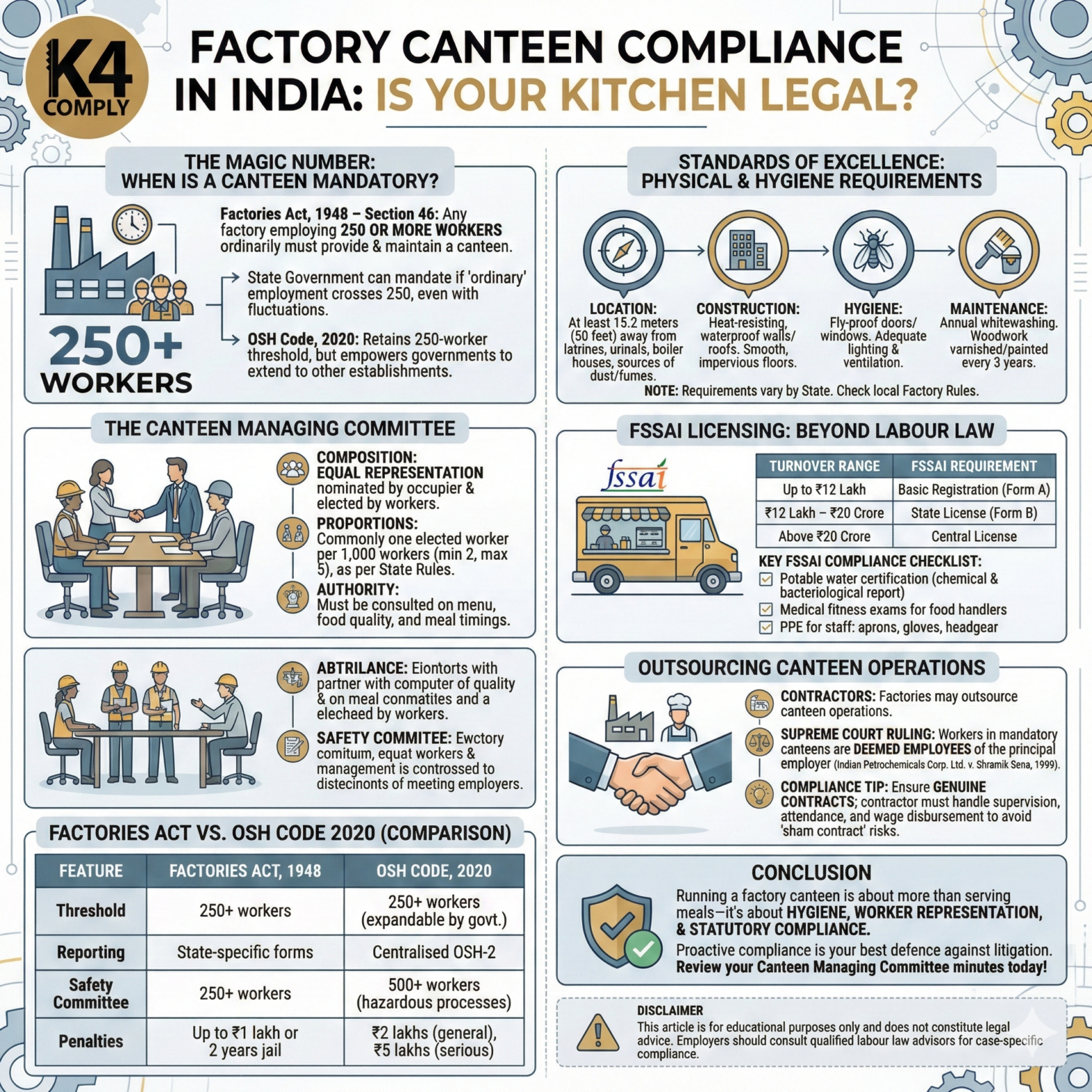 Factory Canteen Compliance in India: Is Your Kitchen Legal ...