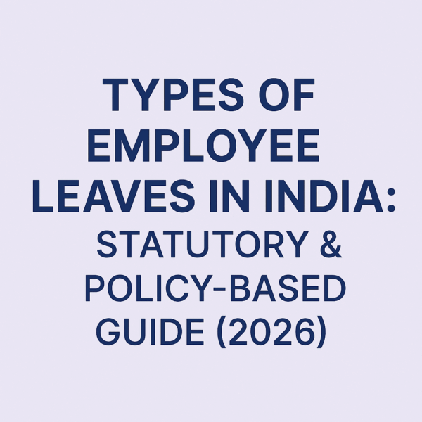 Types of Employee Leaves in India: Statutory & Policy-Based Guide (2026 ...