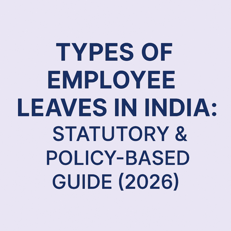 Types of Employee Leaves in India: Statutory & Policy-Based Guide (2026 ...