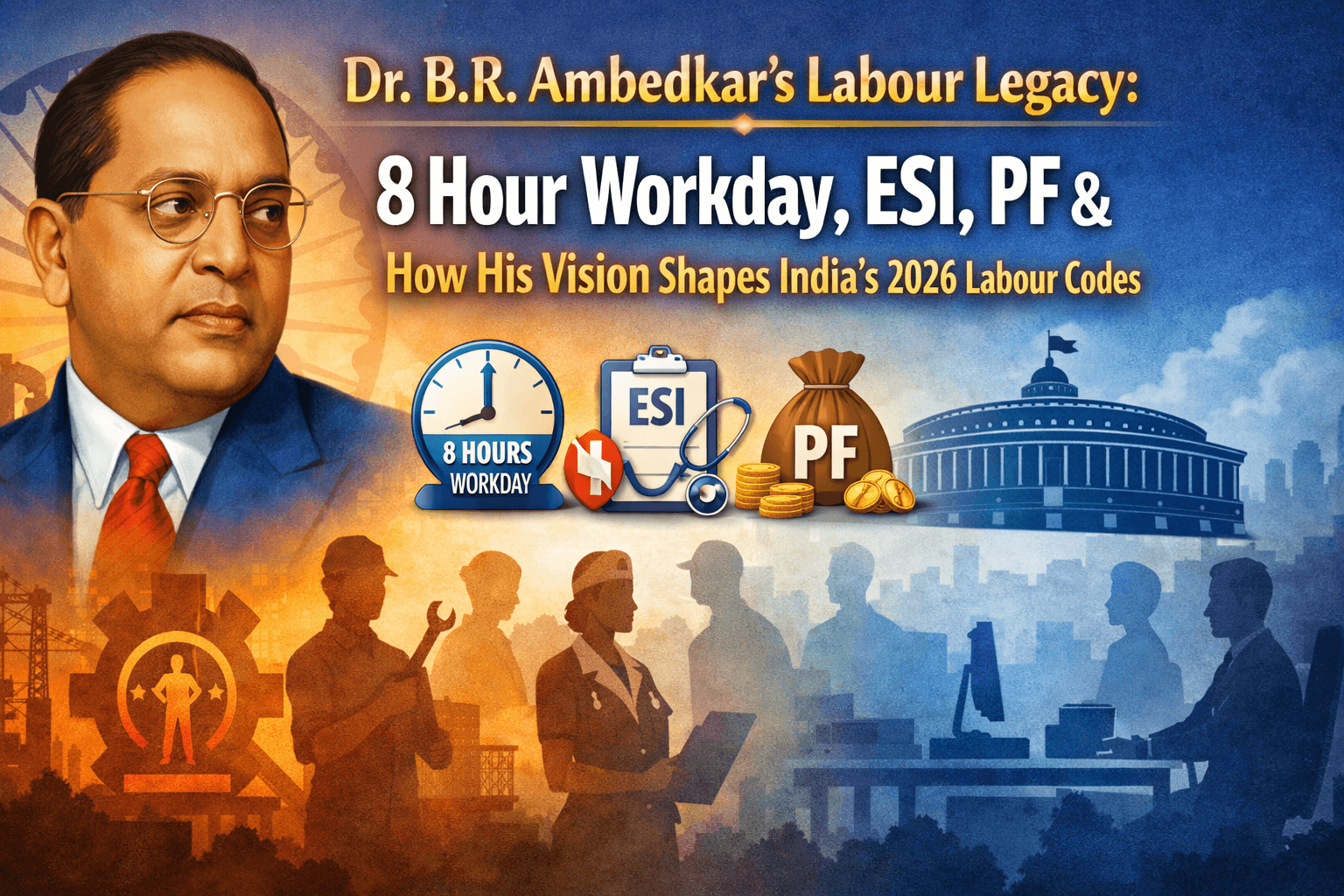 Dr. B.R. Ambedkar’s Labour Legacy: 8 Hour Workday, ESI, PF & How His ...